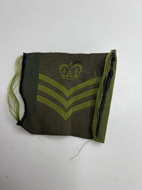 BRITISH ARMY STAFF Sergeant Cloth Patch Badge 100 x 85 mm £8.00 ...