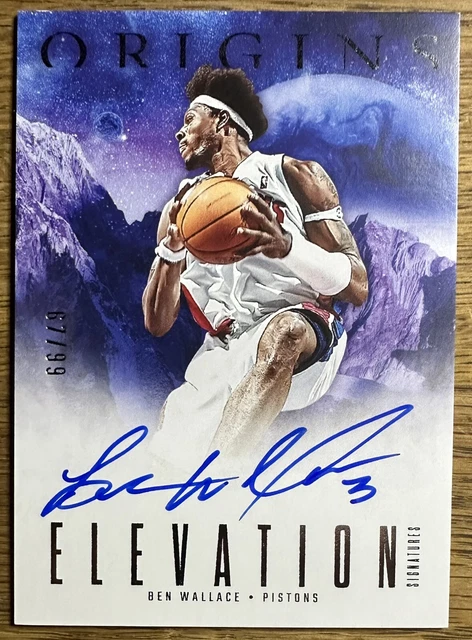 2023-24 ORIGINS BEN WALLACE « Signatures d'élévations » sur carte AUTO ...