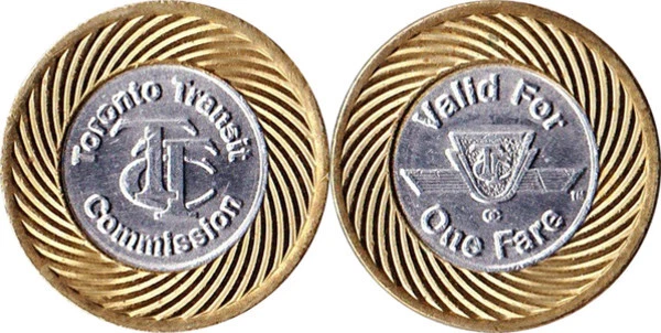 CANADA COIN TORONTO Transit Commission TTC Subway Token 2006 - 2008 ...