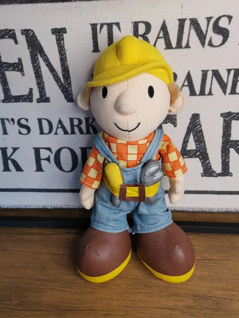 BOB THE BUILDER Plush Soft Toy Childrens TV 14" Vintage Retro 1998 Free ...