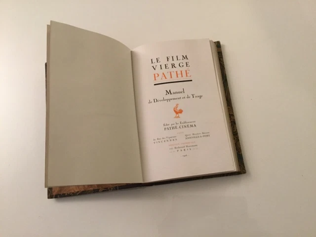 MANUEL LE FILM vierge Pathé cinéma de 1926 , pièce de collection EUR 1. ...
