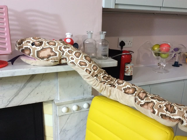 IKEA HUGE 67” SNAKE Brown Burmese Python Plush Soft Toy Hand Puppet ...