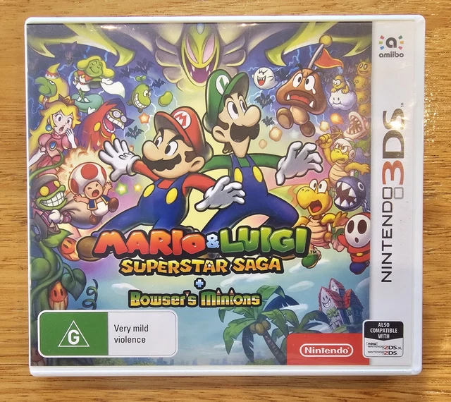 MARIO & LUIGI superstar saga + Bowser's minions VGC Nintendo 3DS AUSPAL ...