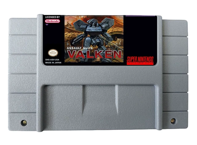ASSAULT SUITS VALKEN (Cybernator) SNES 16-Bit Game Cartridge USA NTSC ...