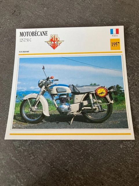 CARTE FICHE MOTO collection ATLAS MOTOBECANE 125 Z 56 C EUR 2,50 ...