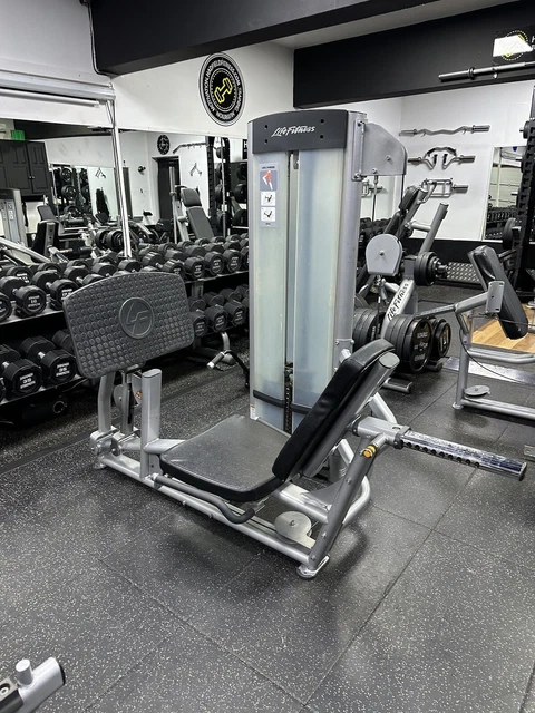 LIFE FITNESS OPTIMA Series Leg Press Machine Dual Use Seated Calf Raise ...