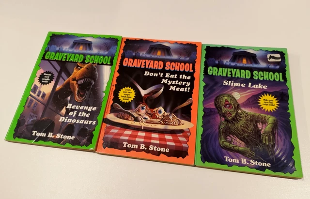 3X GRAVEYARD SCHOOL - Kids Horror Thriller Book Bulk Lot Tom B. Stone ...