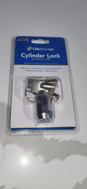 LIFE STORAGE 19MM Storage Unit Cylinder Lock - Locker With 3 Keys $10. ...