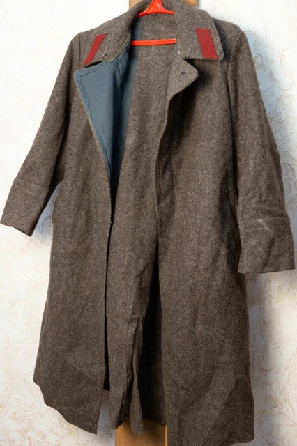 SOVIET COAT ARMY USSR Shinel Military Jacket Russian Soldier's overcoat ...