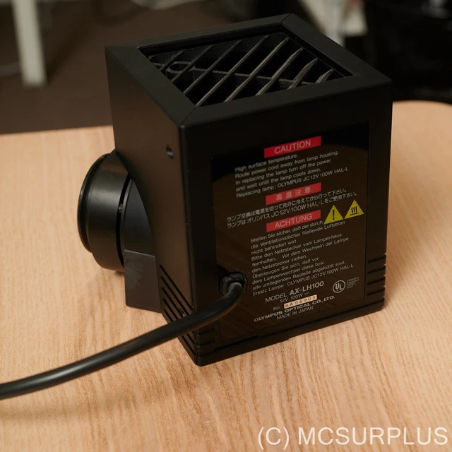OLYMPUS AX PROVIS microscope 12V 100W AX-LH100 halogen lamphouse with ...