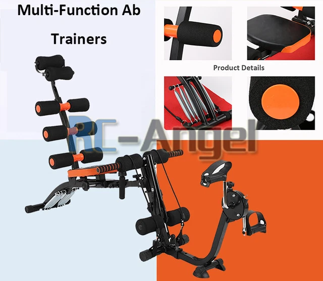 HOME USE ABDOMINAL Workout Machine Ab Trainer Height Adjustable Sit-up ...