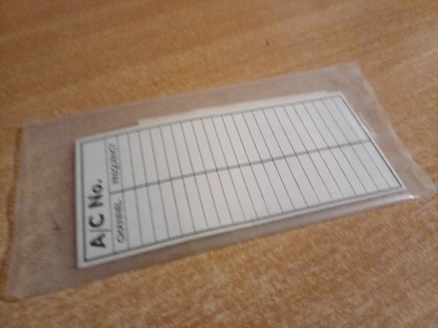 AIRCRAFT PARTS VARIOUS COCKPIT INSTRUMENT PANEL FREQUENCY CARD £1.50 ...