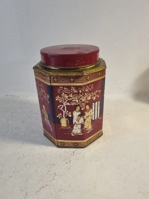 BOITE MÉTALLIQUE ANCIENNE Decors Chinois EUR 15,00 - PicClick FR