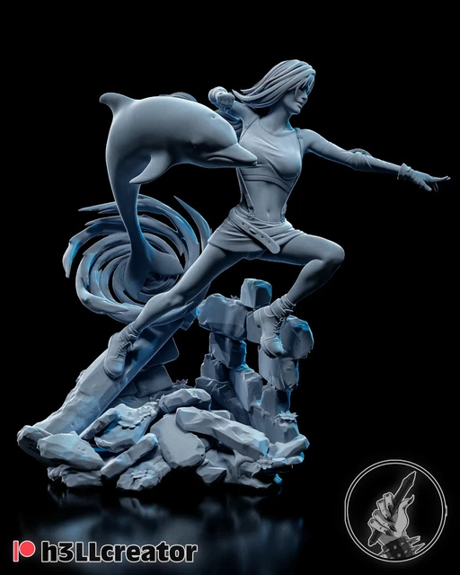 TIFA LOCKHART FINAL Fantasy Resin 3d printed DIY model kit 1:12 Scale £ ...