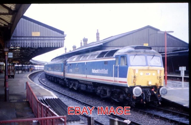 ORIGINAL 35MM SLIDE CLASS 47 LOCO NO 47701 AT SAILSBURY STATION 11/92 ...