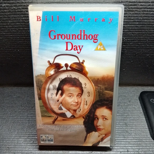 GROUNDHOG DAY - VHS Video Cassette Tape * Bill Murray * UK PAL Format ...