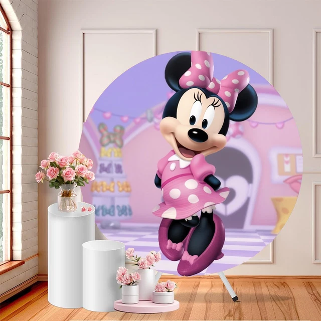 CUSTOMIZE PHOTO BACKDROP Cover Round Backdrop Birthday Party Circle ...