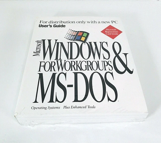 MICROSOFT WINDOWS WORKGROUPS MS-DOS Operating Systems Plus Enhanced ...