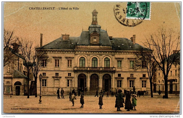 86 CHATELLERAULT --- l'hotel de ville ---- EUR 4,00 - PicClick FR