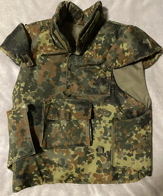 BUNDESWEHR SPLITTERSCHUTZWESTE GL mit Aramid Einlagen Weste Schutzweste ...