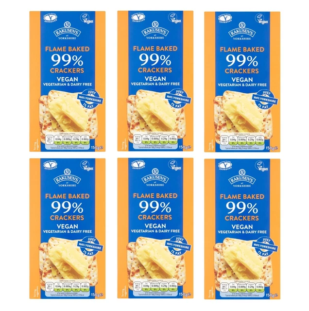 RAKUSEN'S 99% FAT Free Crackers 150g PACK OF 6 $55.08 - PicClick AU