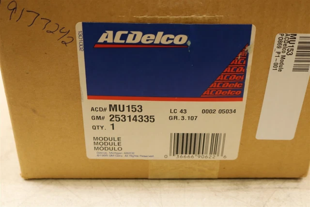 NEW ACDELCO FUEL Pump Module Assembly MU153 Chevy GMC C3500 K3500 C&C ...