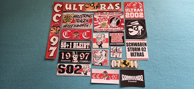 18 AUFKLEBER ULTRAS Stuttgart Sticker Ultra ACAB Hooligans Cannstatt ...