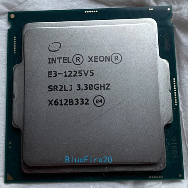 INTEL XEON E3-1225 V5 LGA-1151 CPU Processor 3.00 GHz 4-Core 8MB 80W E3 ...