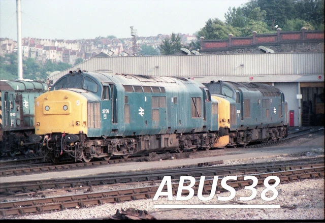 35MM ORIGINAL RAILWAY Colour Negative of Class 37 37186/132 at Bristol ...