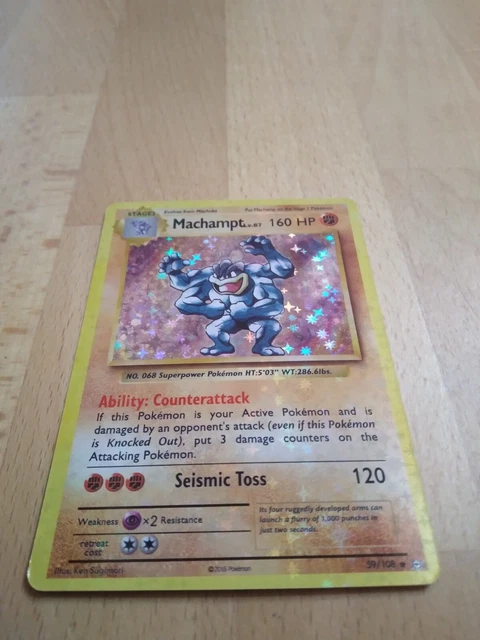 4 CARTES POKEMON Anglaises 2016 Machamp, Françaises Kangourex Ex ...