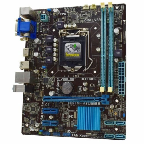 Asus H61m Ausb3 Motherboard Matx Intel H61 Lga1155 Ddr3 16gb Sata23 Hdmi Vga £4947 Picclick Uk