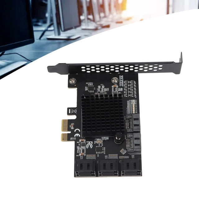 PCI E SERIAL ATA Card 8 Port 8 Output Interface Stable Reliable Serial ...