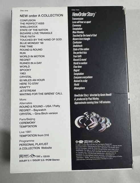 NEW ORDER ITEM DVD New Order A Collection & NewOrder Story - 2 Disc Set ...