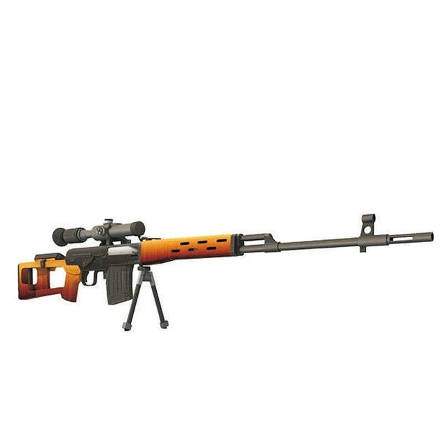 PAPER MODEL SNIPER Rifle 3D Paper Model Gun 122cm DIY Cosplay Military ...