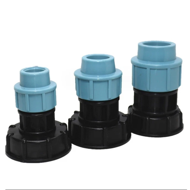 EASY INSTALLATION IBC Tank Connector Straight Outlet Adapter 20mm 25mm ...