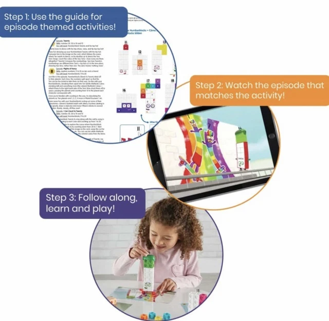 CBEEBIES NUMBERBLOCKS MATHLINK Cubes 11-20 Activity Set Early Year ...