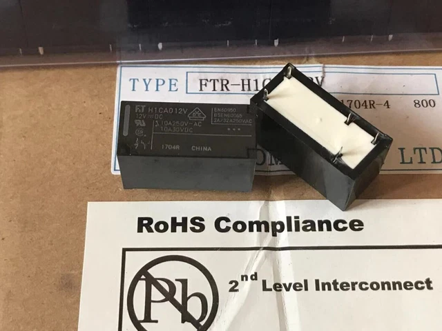 10X FUJITSU FTR-H1CA012V H1CA012V Electromechanical Relay 10A 250VAC 5 Pins $39.83 - PicClick CA