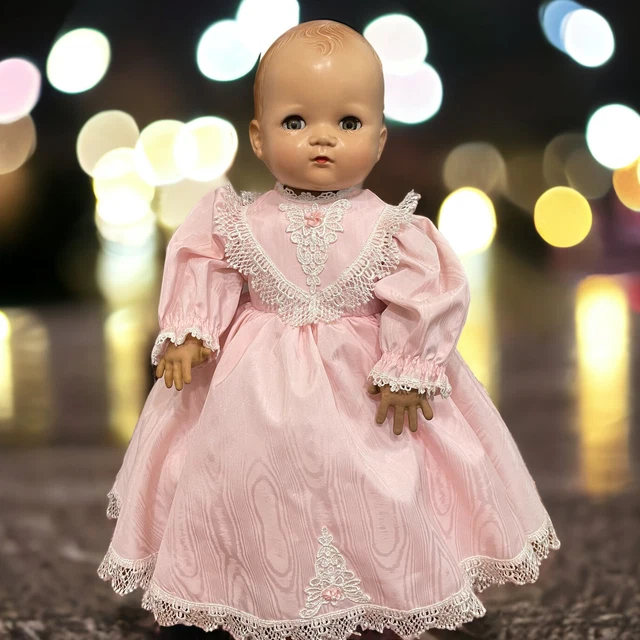IDEAL MAGIC SKIN Plassie Baby Doll 19” Doll - Vintage 1940's USA Sleep ...