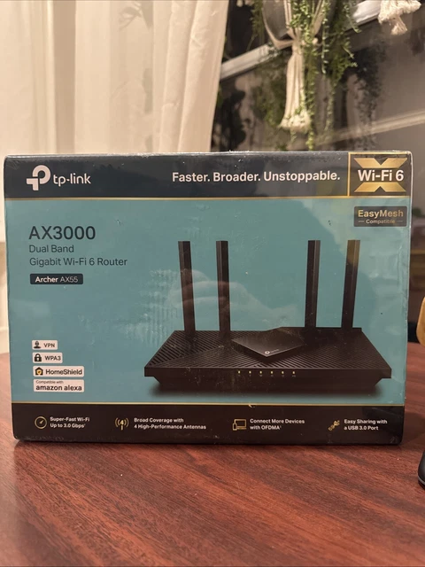 TP-LINK AX3000 DUAL-BAND Gigabit Wi-Fi 6 Router - Archer AX55 $61.00 ...