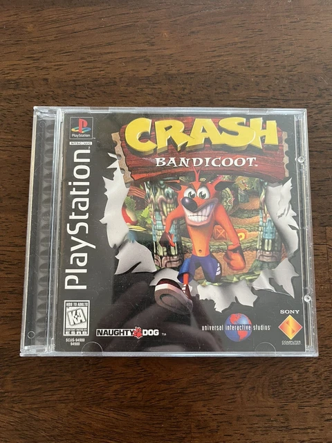 CRASH BANDICOOT COMPLETE CIB Sony PlayStation 1 PS1 Black Label w/ Reg ...