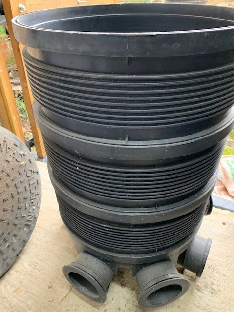 450MM MANHOLE INSPECTION Chamber Manhole - Base plus risers 31" high £ ...