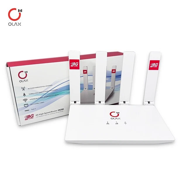 CPE ROUTER MODEM OLAX MC50 CAT4 Lte 4G Turbo 3GPP Release10 Wi-Fi 2.4G ...