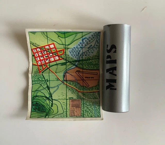 VINTAGE PALITOY ACTION Man 1960’s Plastic Map Case with Paper Map #1 £ ...