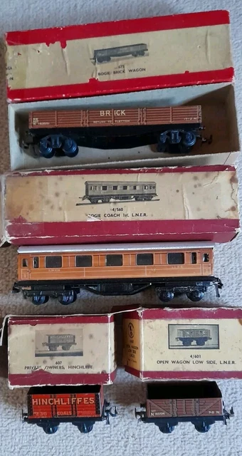 TRIX TTR LOT of 1 LNER Coach & 3 Wagons All boxed. £8.00 - PicClick UK