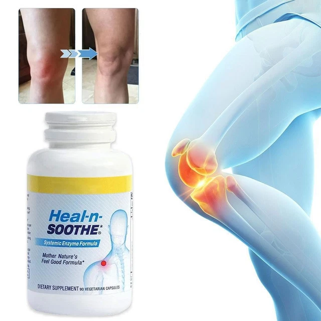 2PCS 90 COUNT HEAL-N-SOOTHE Natural Joint Support Reduce Pain P 0 DE ...