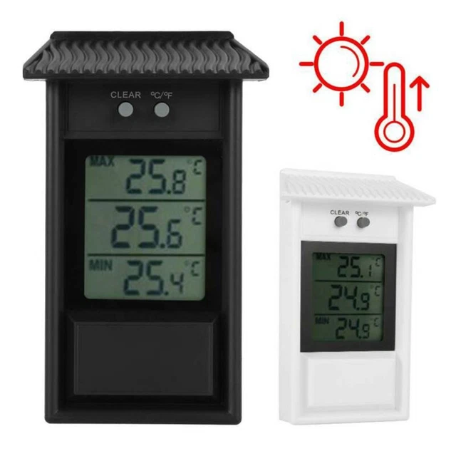 ACCURATE DIGITAL WALL Thermometer for All Weather Temperature Tracking ...