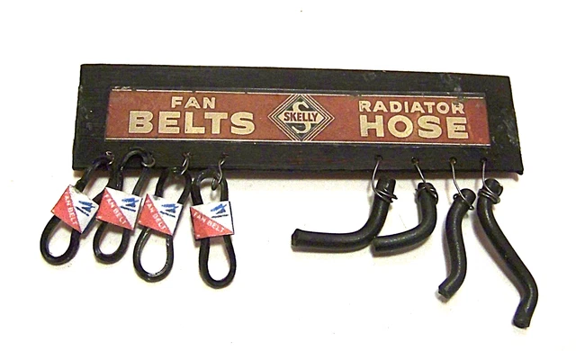 1/24 SCALE VINTAGE Fan Belt & Radiator Hose Display £11.81 - PicClick UK