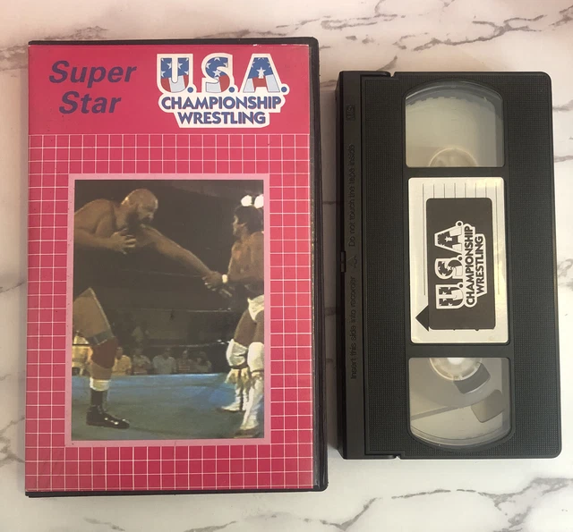 RARE VHS USA Championship Wrestling Video Tape Early Flair Steamboat ...