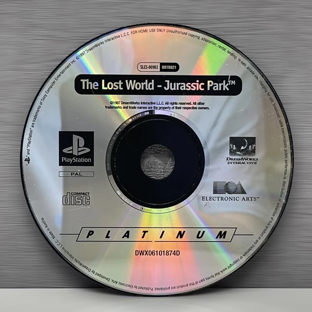 THE LOST WORLD: Jurassic Park (Sony | PlayStation 1 | PS1 | PAL) *DISC ...