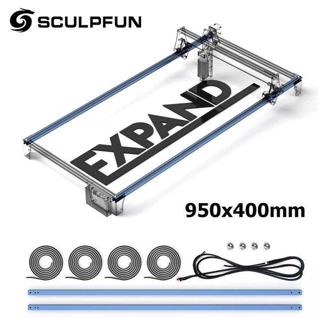 SCULPFUN S10 LASER Engraving Machine Area of 940x410mm Y-axis Expansion ...